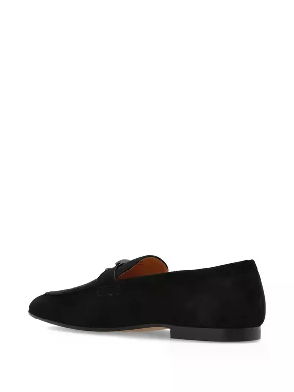 TOD'S Logo-plaque Suede Loafers