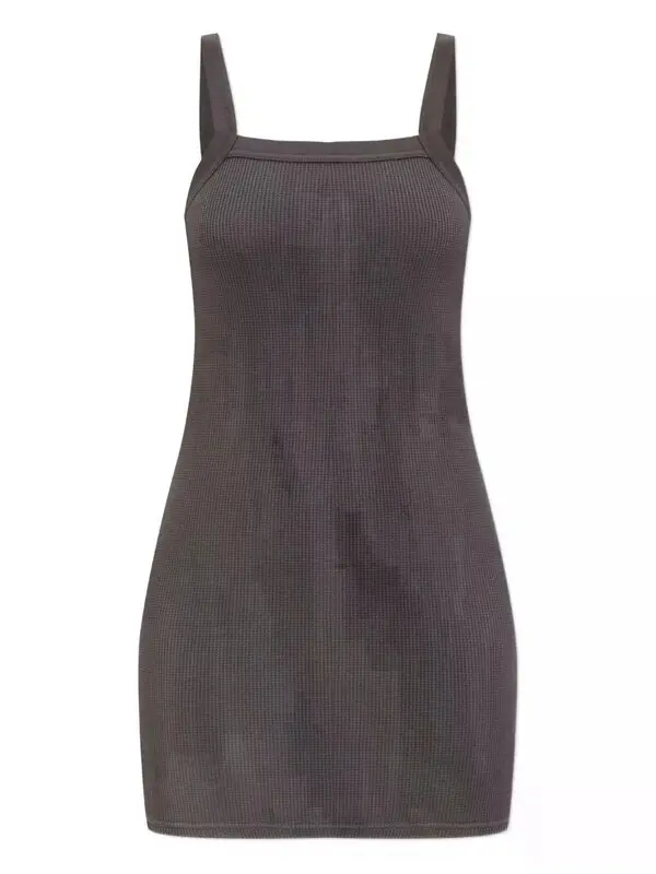Alexander Wang Ribbed Square-neck Dress