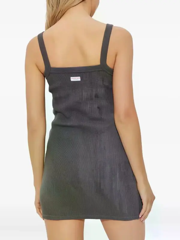 Alexander Wang Ribbed Square-neck Dress