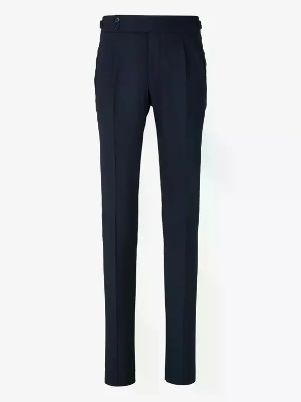 Scabal Two-button Flap-pocket Suit - Blue