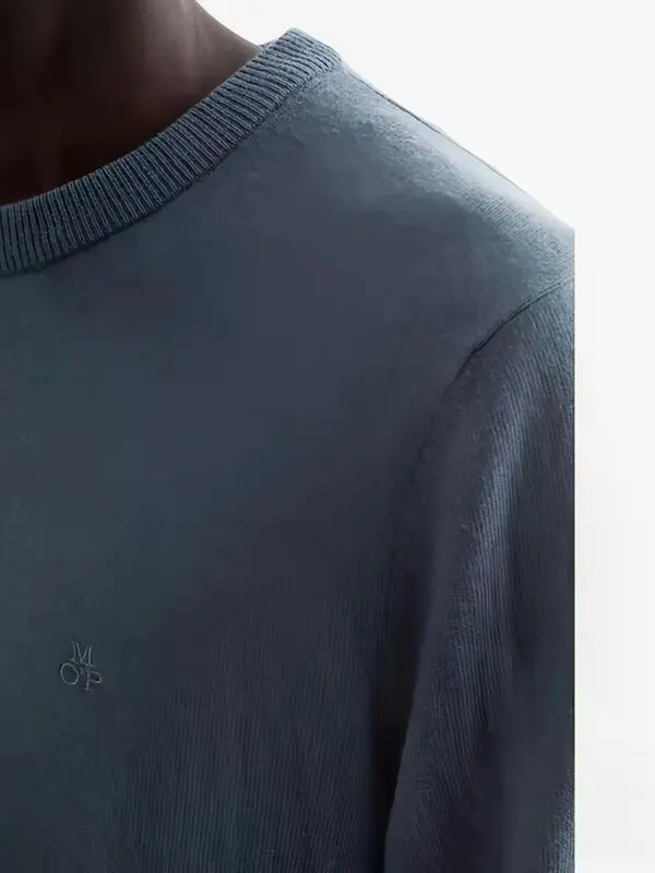 Marc O'polo Crew-neck Knitted Sweater - Blue