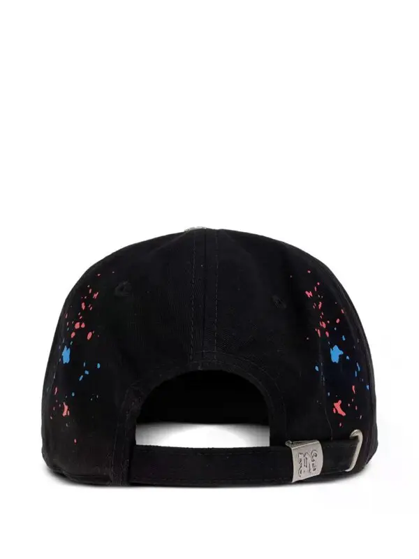 Palm Angels Paint-splatter Logo-embroidered Cap