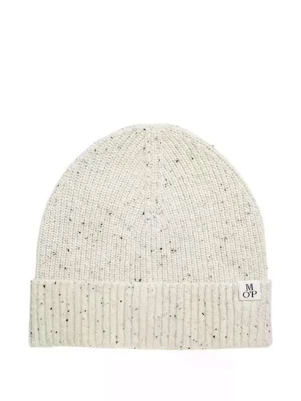 Marc O'polo Ribbed Speckled Knit Beanie - Neutrals