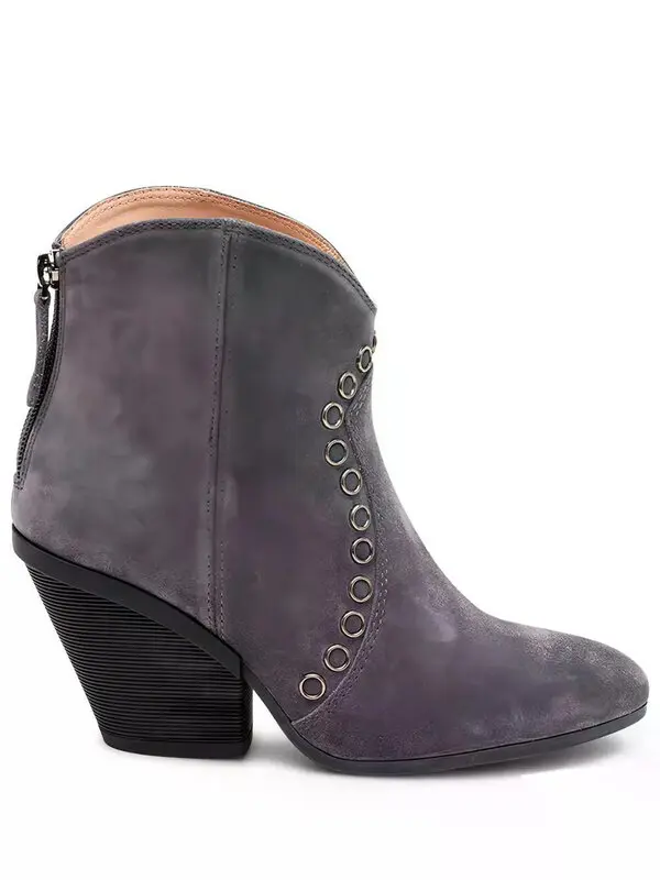 Hogan Eyelet-embellished Suede Boots