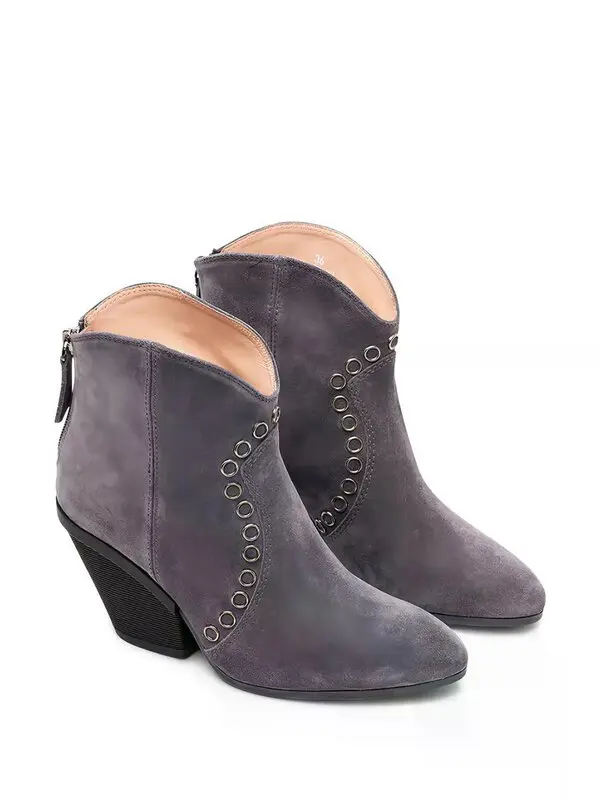 Hogan Eyelet-embellished Suede Boots