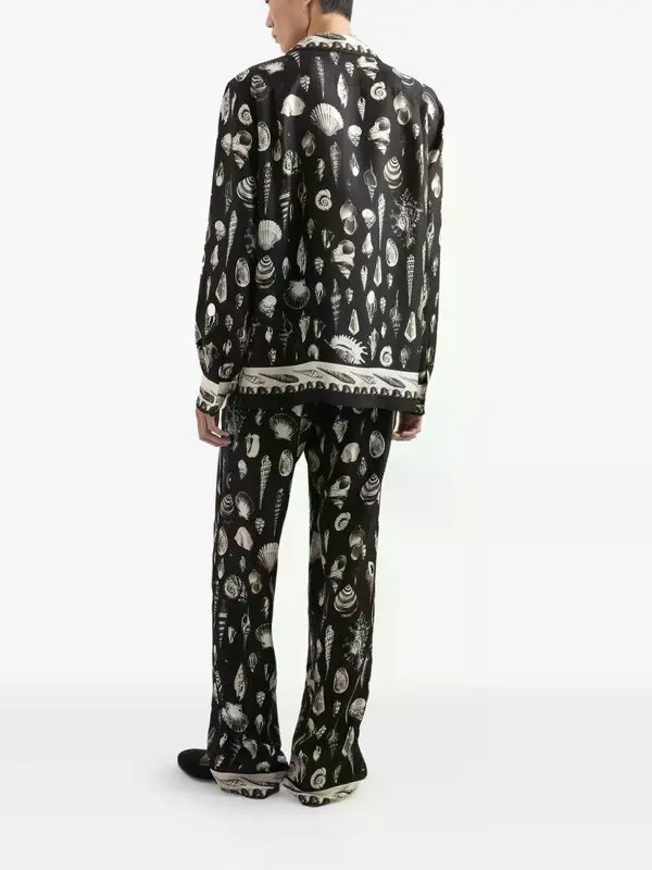 Dolce & Gabbana Shell-print Shirt - Black