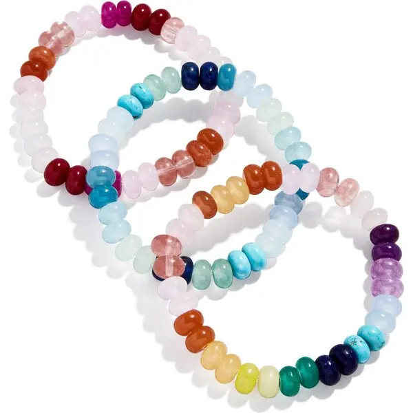 Baublebar Set Of 3 Semiprecious Beaded Bracelets - Multi