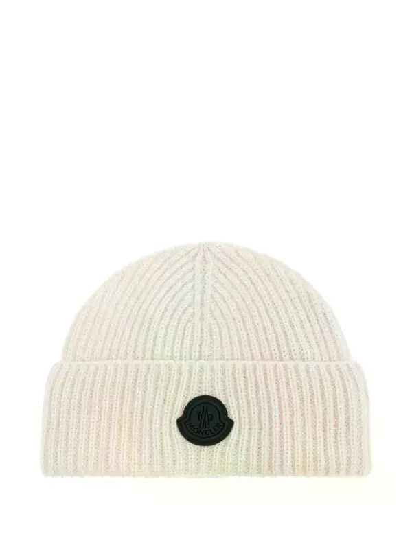 Moncler Ribbed Logo-patch Beanie