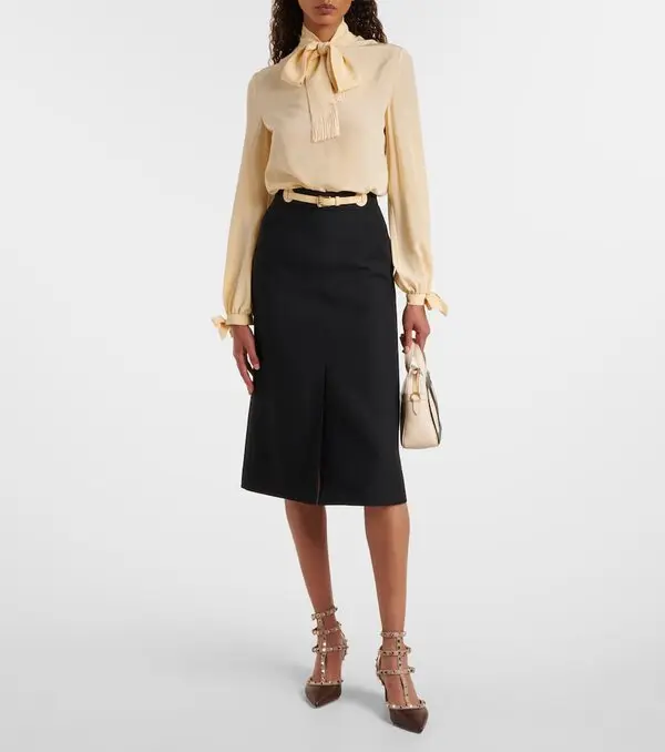 Valentino Garavani Rockstud 65 Leather Pumps - Brown