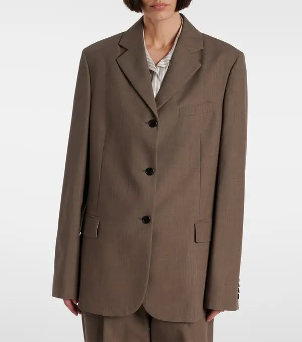 THE ROW Kimiko Silk And Wool Blazer
