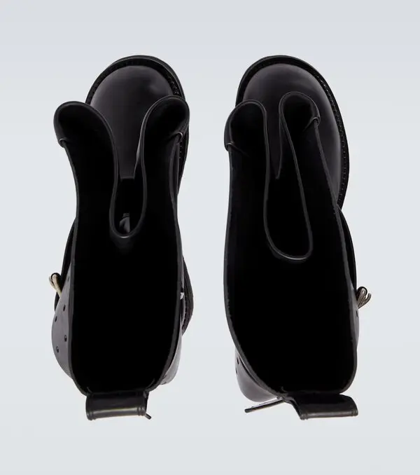 Balenciaga Venom Leather Biker Boots