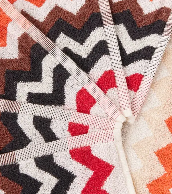 Missoni Zigzag Set Of 6 Cotton Face Towels - Multicoloured
