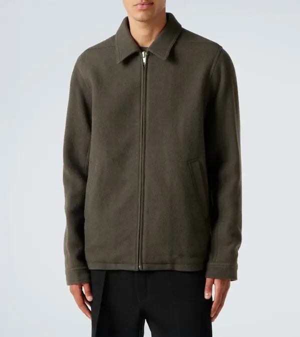 Rick Owens Virgin Wool Brad Jacket - Green