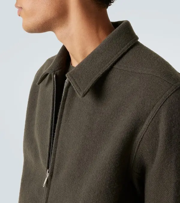 Rick Owens Virgin Wool Brad Jacket - Green