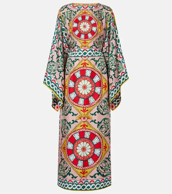 Dolce & Gabbana Printed Silk Gown - Multicoloured