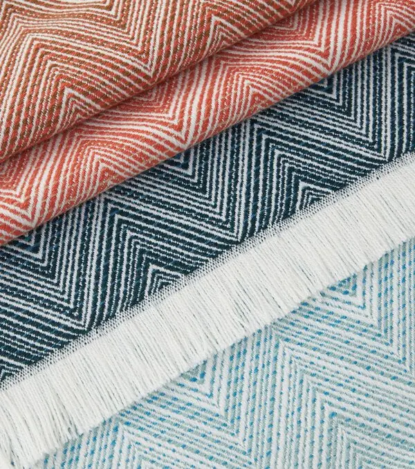 Missoni Ciro Chevron Fringed Wool Throw