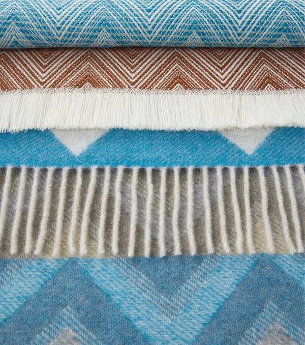 Missoni Ciro Chevron Fringed Wool Throw