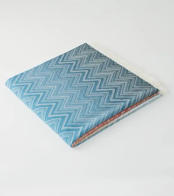 Missoni Ciro Chevron Fringed Wool Throw