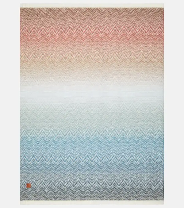 Missoni Ciro Chevron Fringed Wool Throw