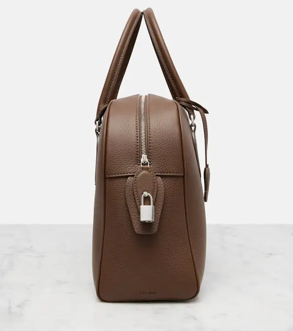 THE ROW India 12 Medium Leather Tote Bag - Brown