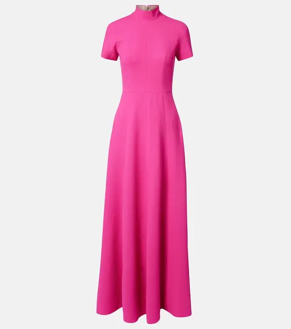 EMILIA WICKSTEAD Malinda Wool Crêpe Gown - Pink