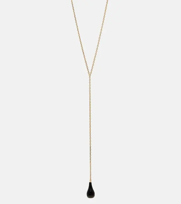 TOTEME Onyx-plated Y Necklace - Gold