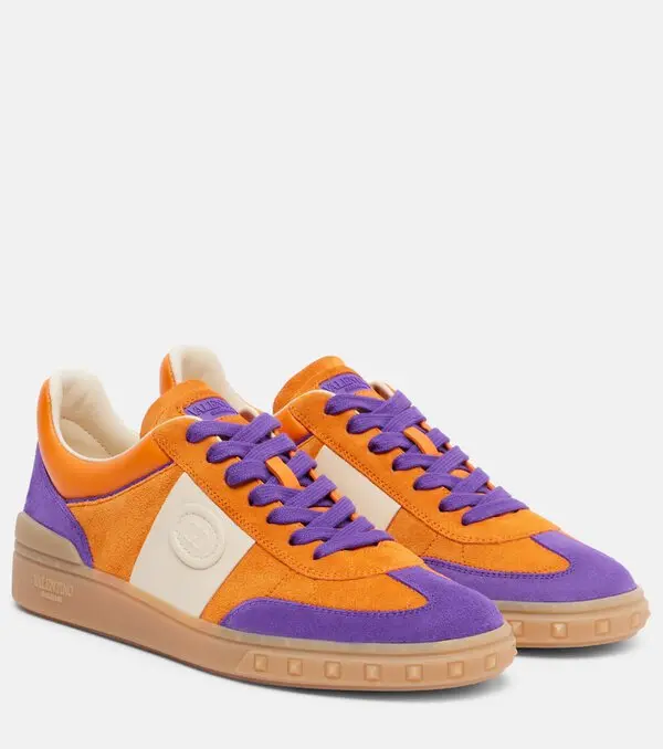 Valentino Garavani Upvillage Suede Sneakers - Orange