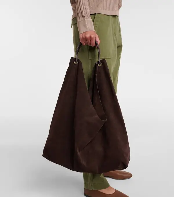 THE ROW - Bindle Large Suede Tote Bag
