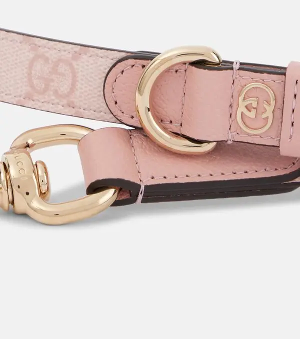 Gucci Gg Leather-trimmed Dog Leash