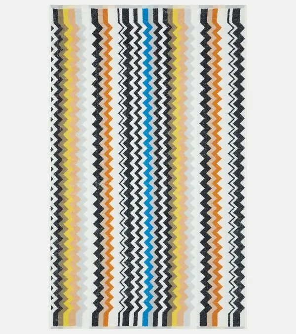 Missoni Best Zigzag Set Of 2 Cotton Terry Towels - Multicoloured