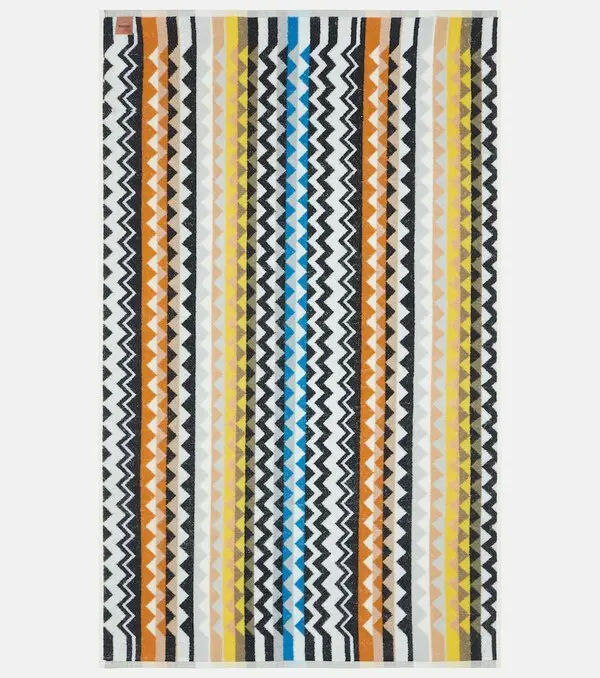 Missoni Best Zigzag Set Of 2 Cotton Terry Towels - Multicoloured