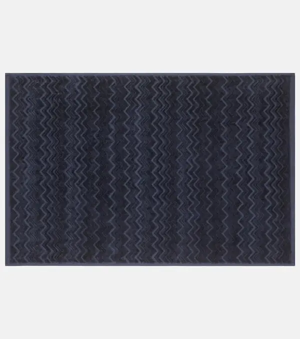 Missoni Zigzag Cotton Bath Mat - Blue