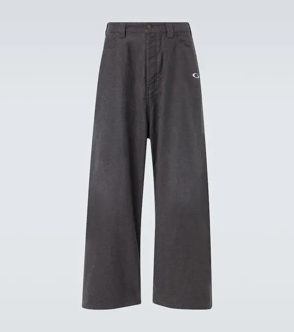 Balenciaga Trompe L'oeil Denim Sweatpants - Grey
