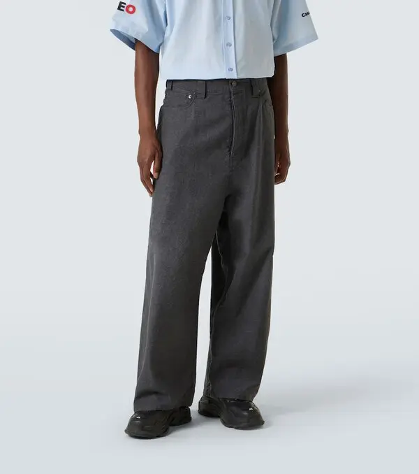 Balenciaga Trompe L'oeil Denim Sweatpants