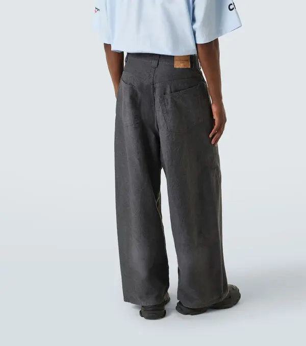 Balenciaga Trompe L'oeil Denim Sweatpants