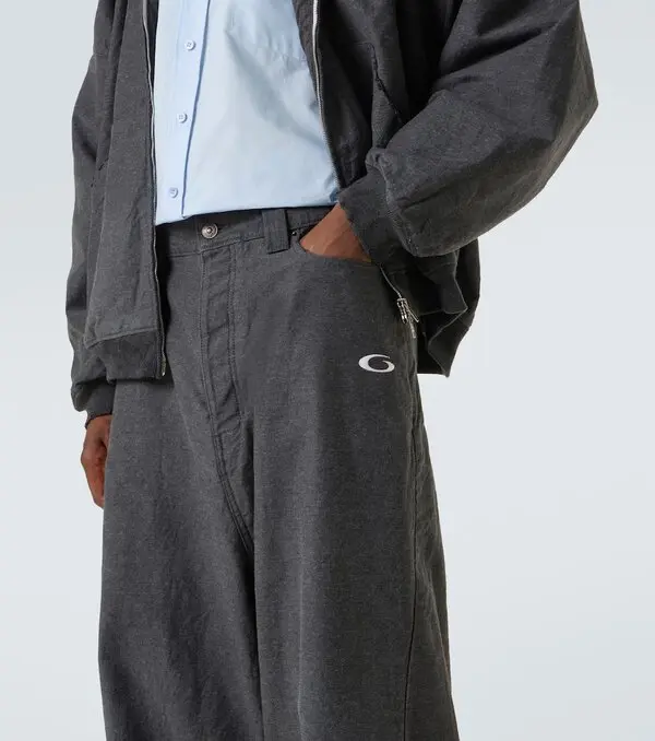 Balenciaga Trompe L'oeil Denim Sweatpants