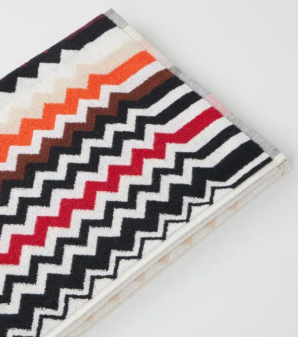 Missoni Best Zigzag Cotton Terry Bath Sheet - Multicoloured