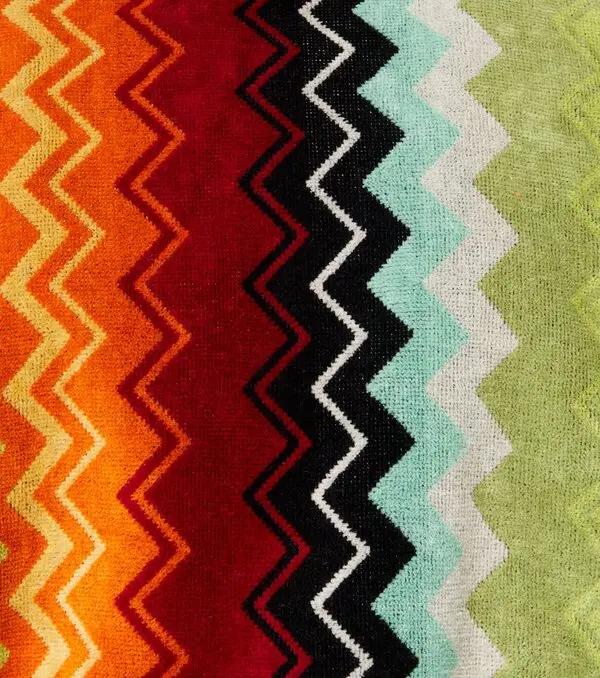 Missoni Giacomo Zigzag Cotton Terry Bathrobe - Multicoloured