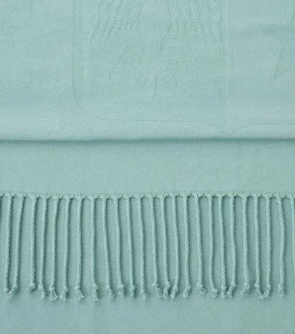 Loro Piana Crest Cotton Fouta Jacquard Blanket