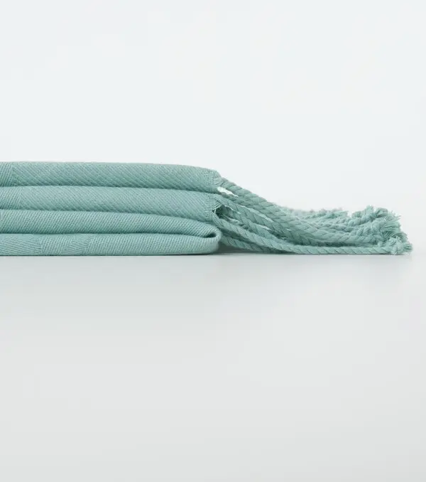 Loro Piana Crest Cotton Fouta Jacquard Blanket