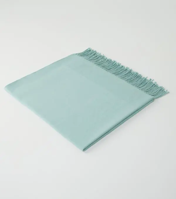 Loro Piana Crest Cotton Fouta Jacquard Blanket