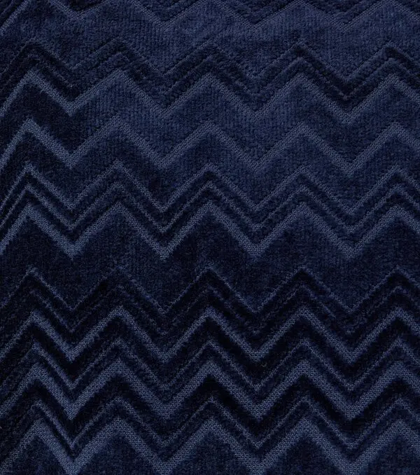 Missoni Zigzag Cotton Bathrobe - Blue