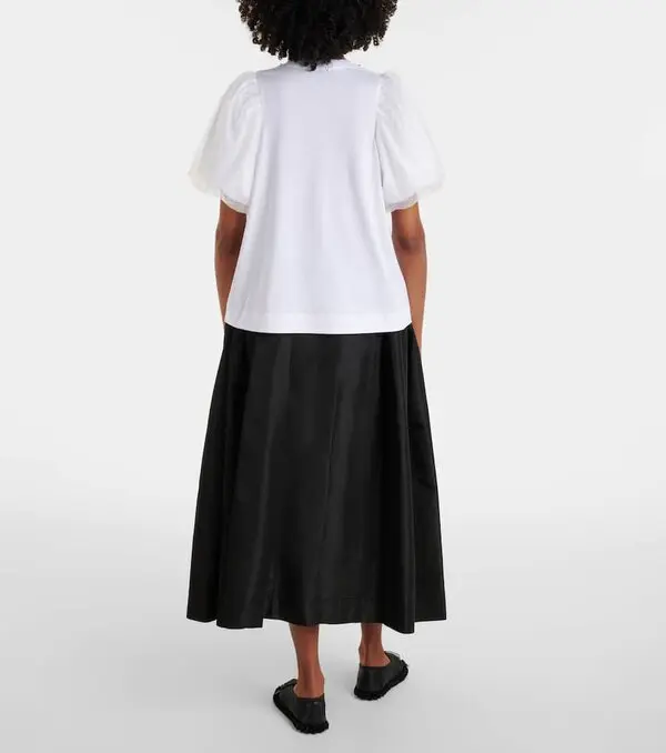 Simone Rocha Puff-sleeve Cotton Jersey T-shirt
