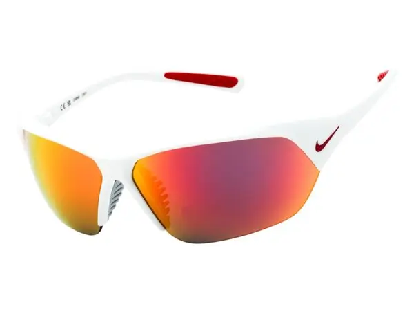 Nike Skylon Sport Sunglasses - White Grey Red Mirror (sky Bluelon/ace/fq4683