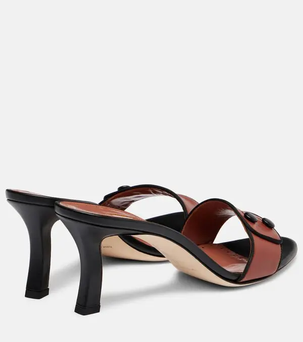 Manolo Blahnik Muluka 70 Leather Mules