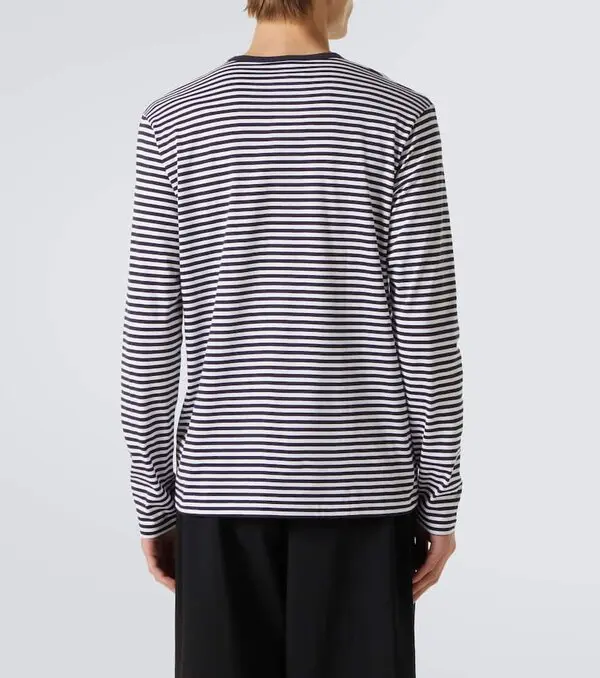 Sunspel Striped Cotton T-shirr