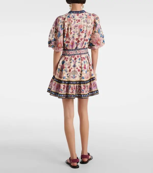 Farm Rio Superbloom Tapestry Cotton-Blend Minidress In Multicoloured - 20%  Off | Editorialist