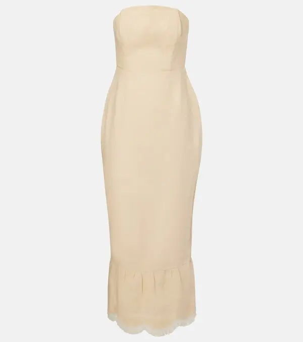 Posse Essie Linen Maxi Dress - Yellow