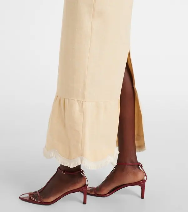 Posse Essie Linen Maxi Dress - Yellow