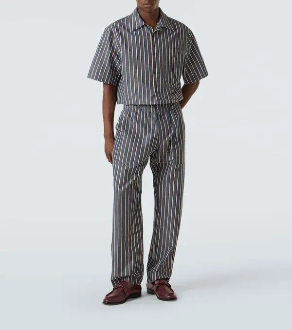 Bottega Veneta Striped Bowling Shirt